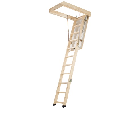 Werner 3 Section Loft Ladder Easy Stow - laddersandmore.co.uk