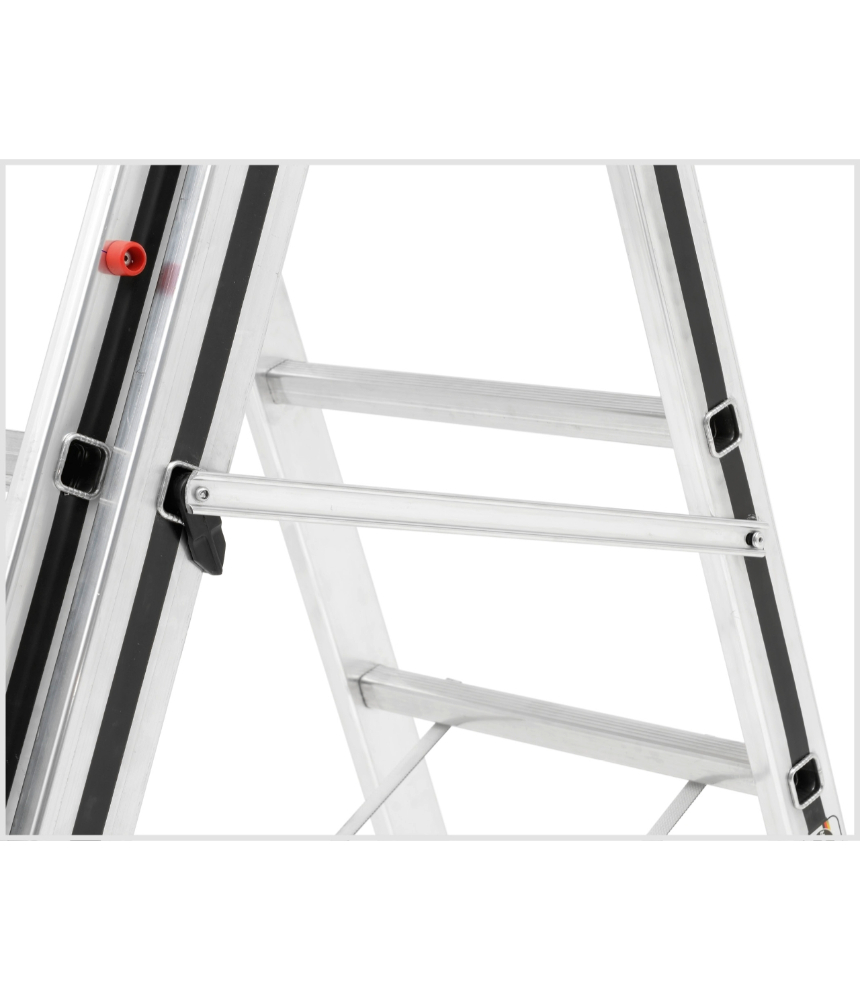Hymer Black Line Combination Ladder - laddersandmore.co.uk