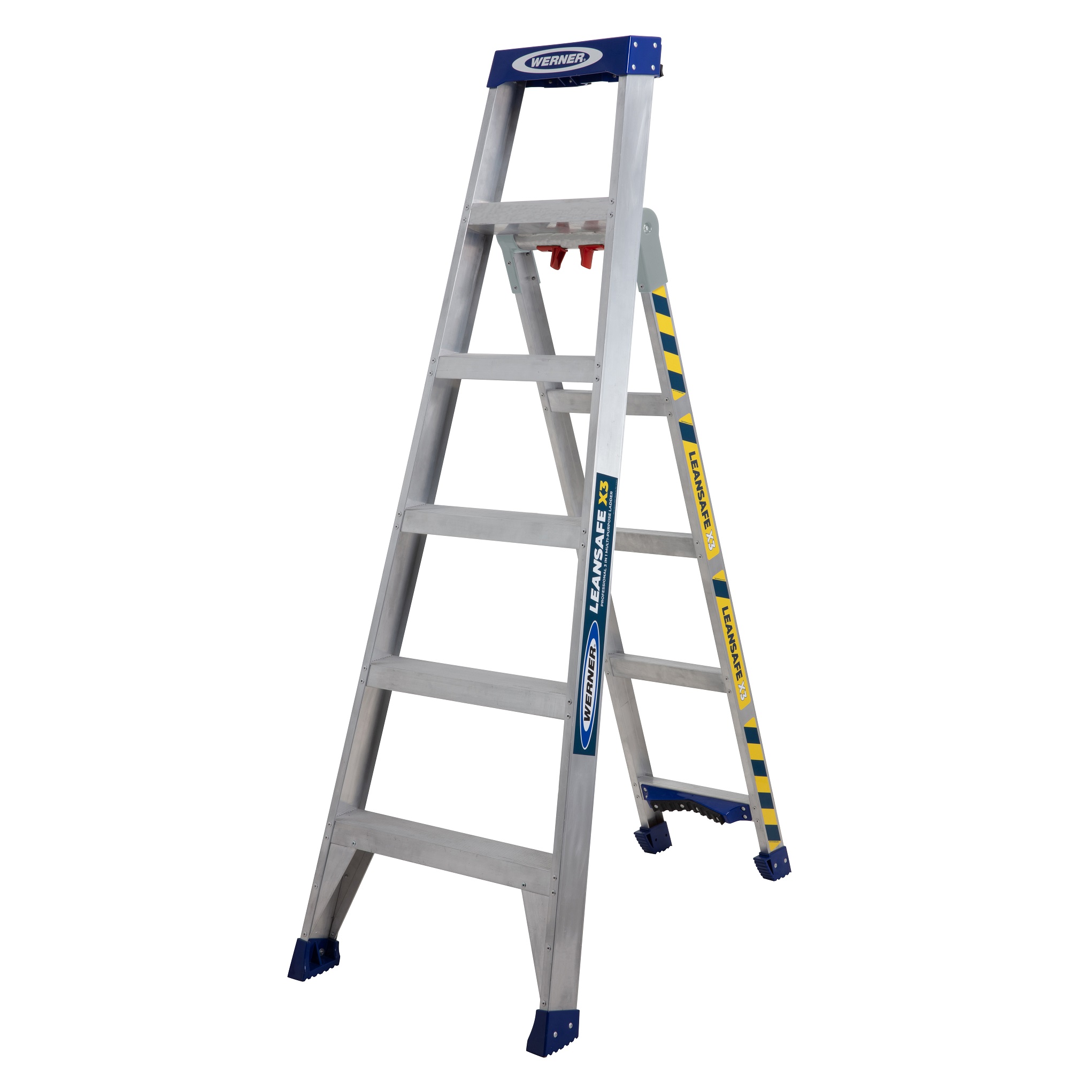 Werner Leansafe X3 Multi Purpose Ladder - laddersandmore.co.uk