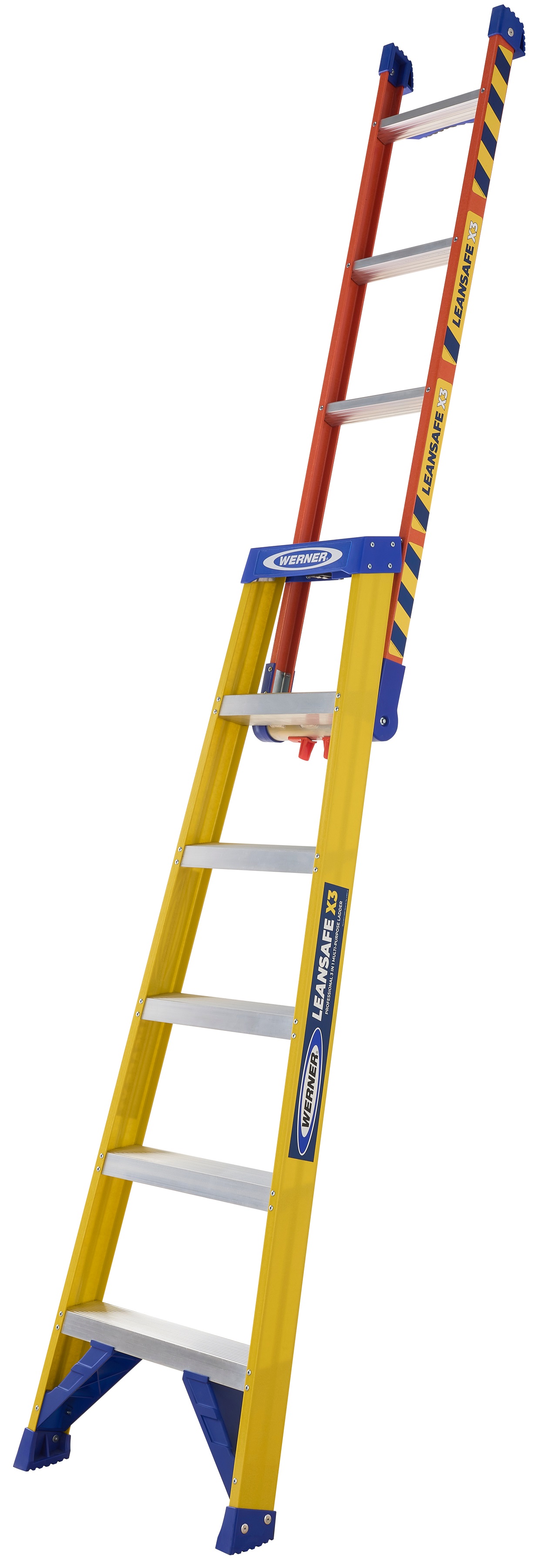 Werner Leansafe X3 GRP Fibre Glass Multi-Purpose Ladder ...