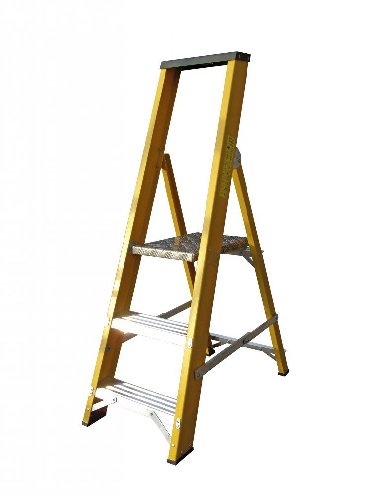 Lyte Ladders GRP Platform Stepladder - laddersandmore.co.uk