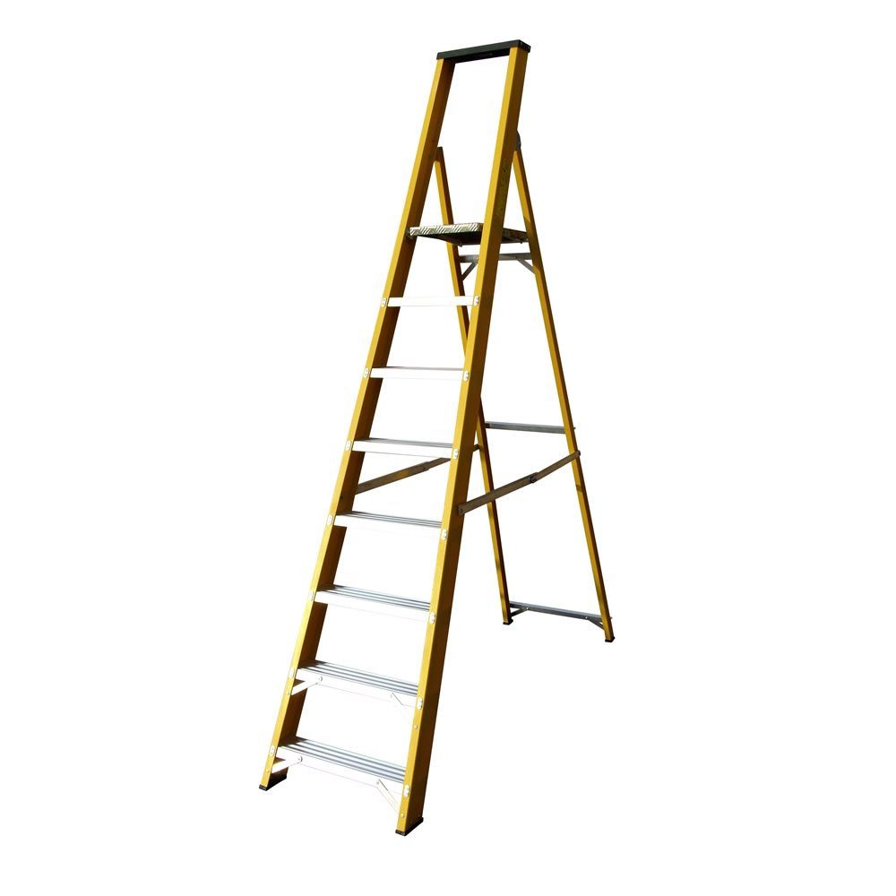 Lyte Ladders GRP Platform Stepladder - laddersandmore.co.uk