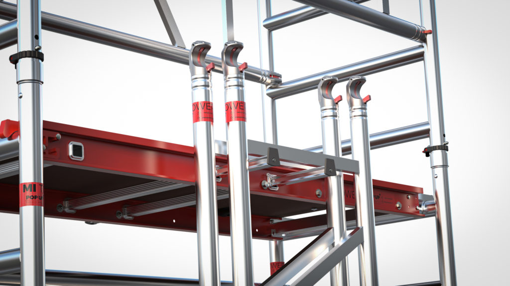 Mi Tower+ Access Scaffold Tower - laddersandmore.co.uk