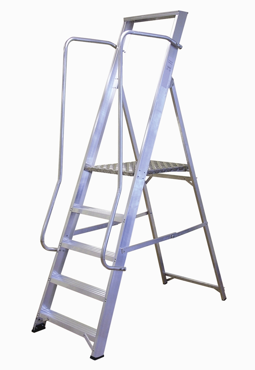 Lyte Aluminium Widestep Platform Stepladder - laddersandmore.co.uk