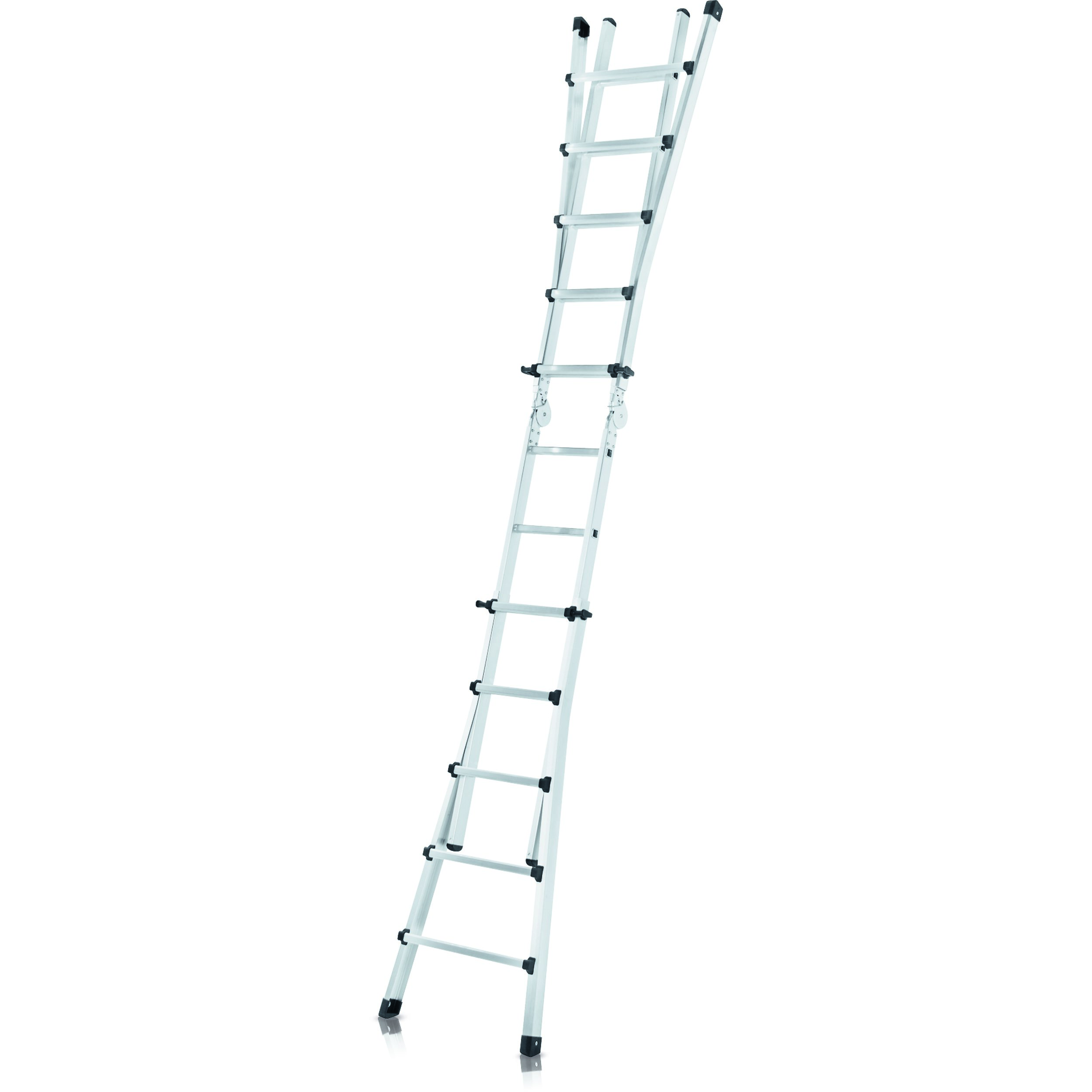 Zarges Waku Trade Telescopic Combi Ladder - laddersandmore.co.uk